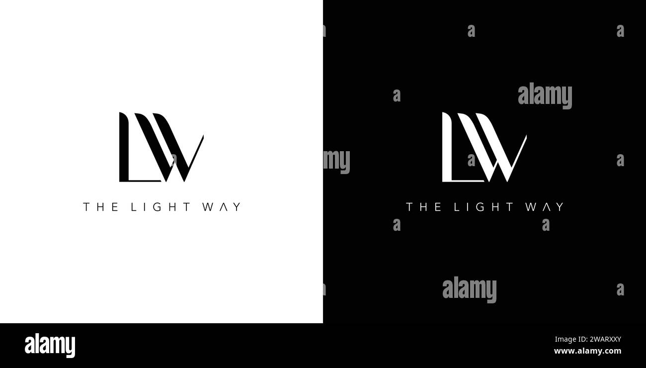 modern and Luxury LW logo design Stock Vector Image & Art - Alamy
