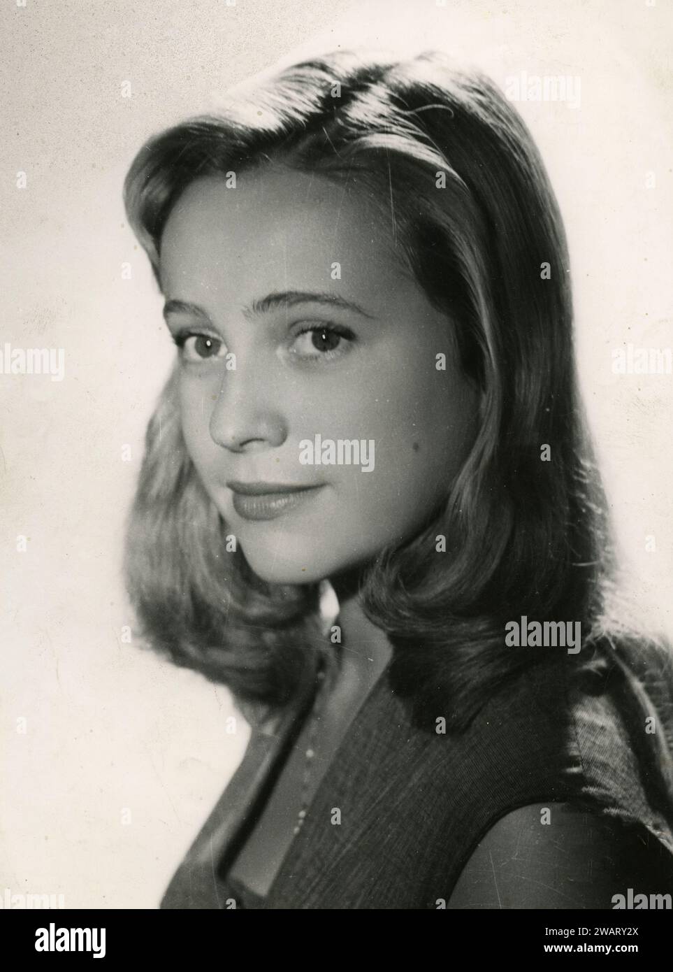 Young Danish actress in a movie scene, Denmark 1950s Stock Photo - Alamy
