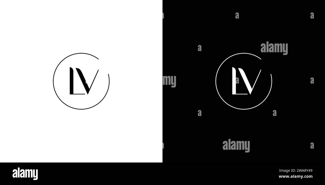 modern and Luxury LV logo design Stock Vector Image & Art - Alamy