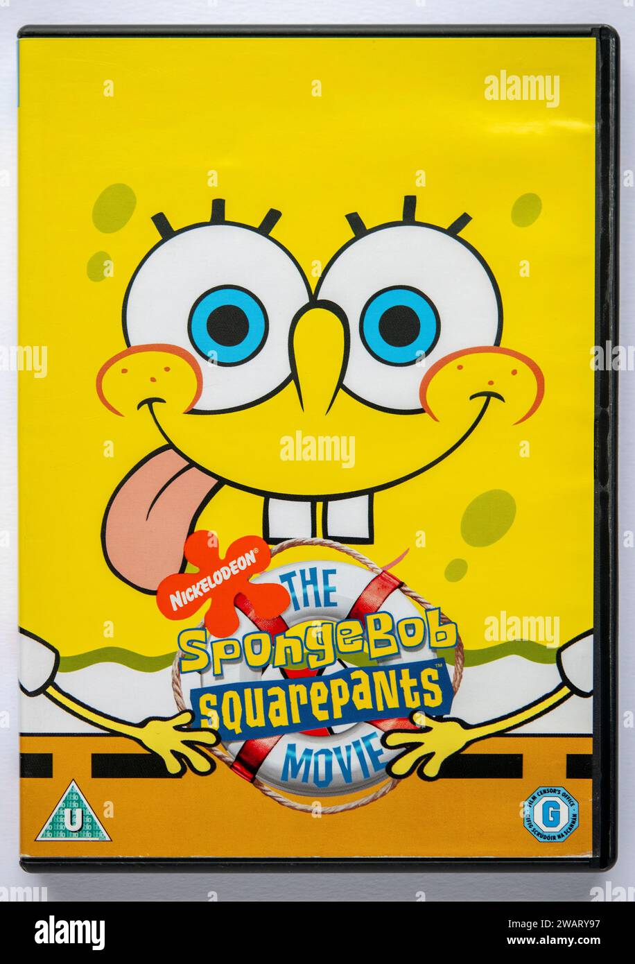 Cover of a DVD copy of The SpongeBob SquarePants Movie, a live action ...