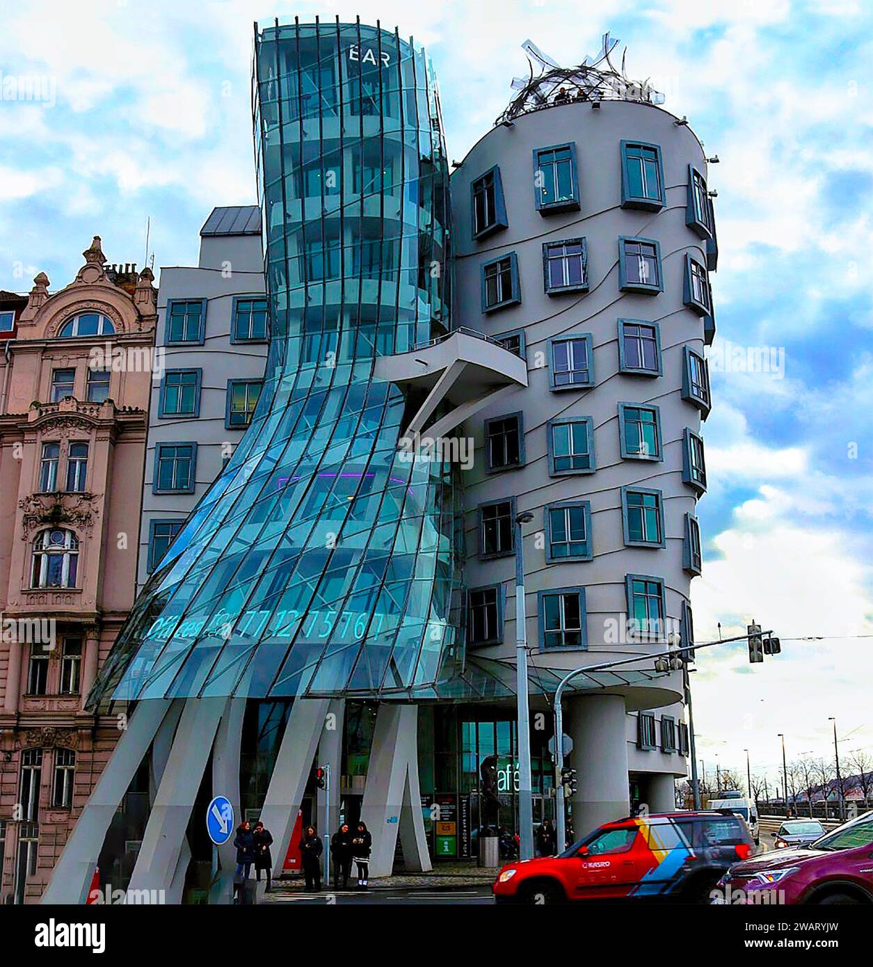 Dancing House of Prague in New Town in Prague, Czech Republic Stock ...