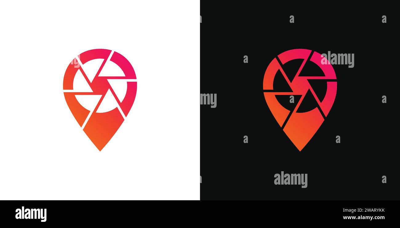 The portrait area logo design is unique and modern Stock Vector Image ...