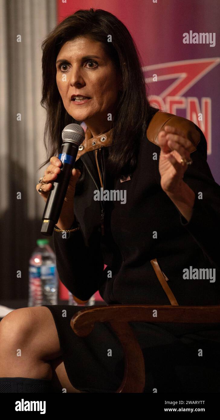 Des Moines, Iowa, USA. 05th Jan, 2024. Republican presidential hopeful ...