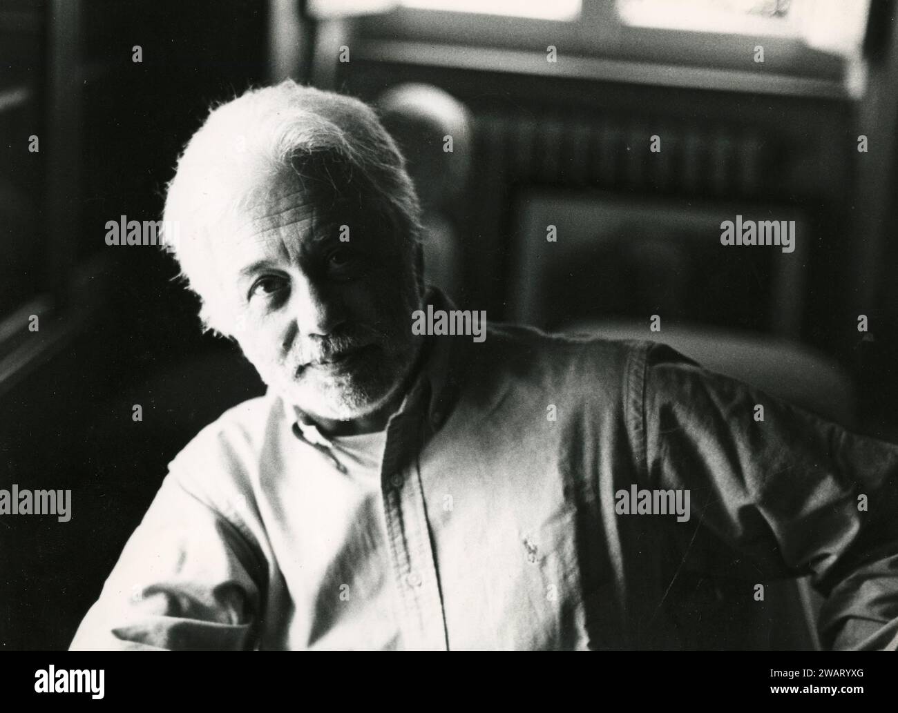 Italian writer and film actor Luciano De Crescenzo, Italy 2000s Stock ...