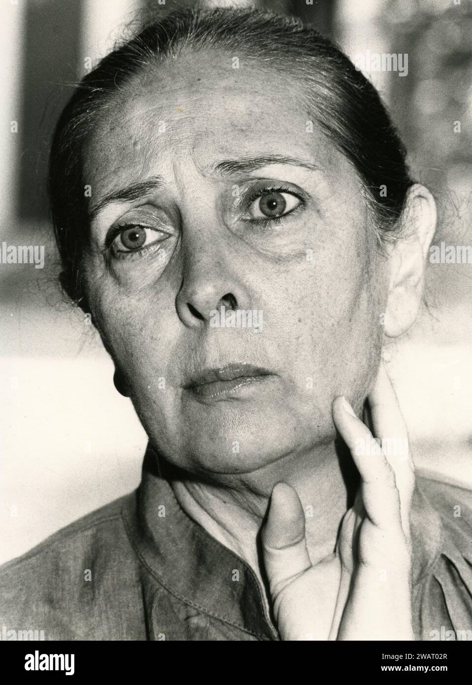 Italian film actress Regina Bianchi, Italy 1980s Stock Photo - Alamy