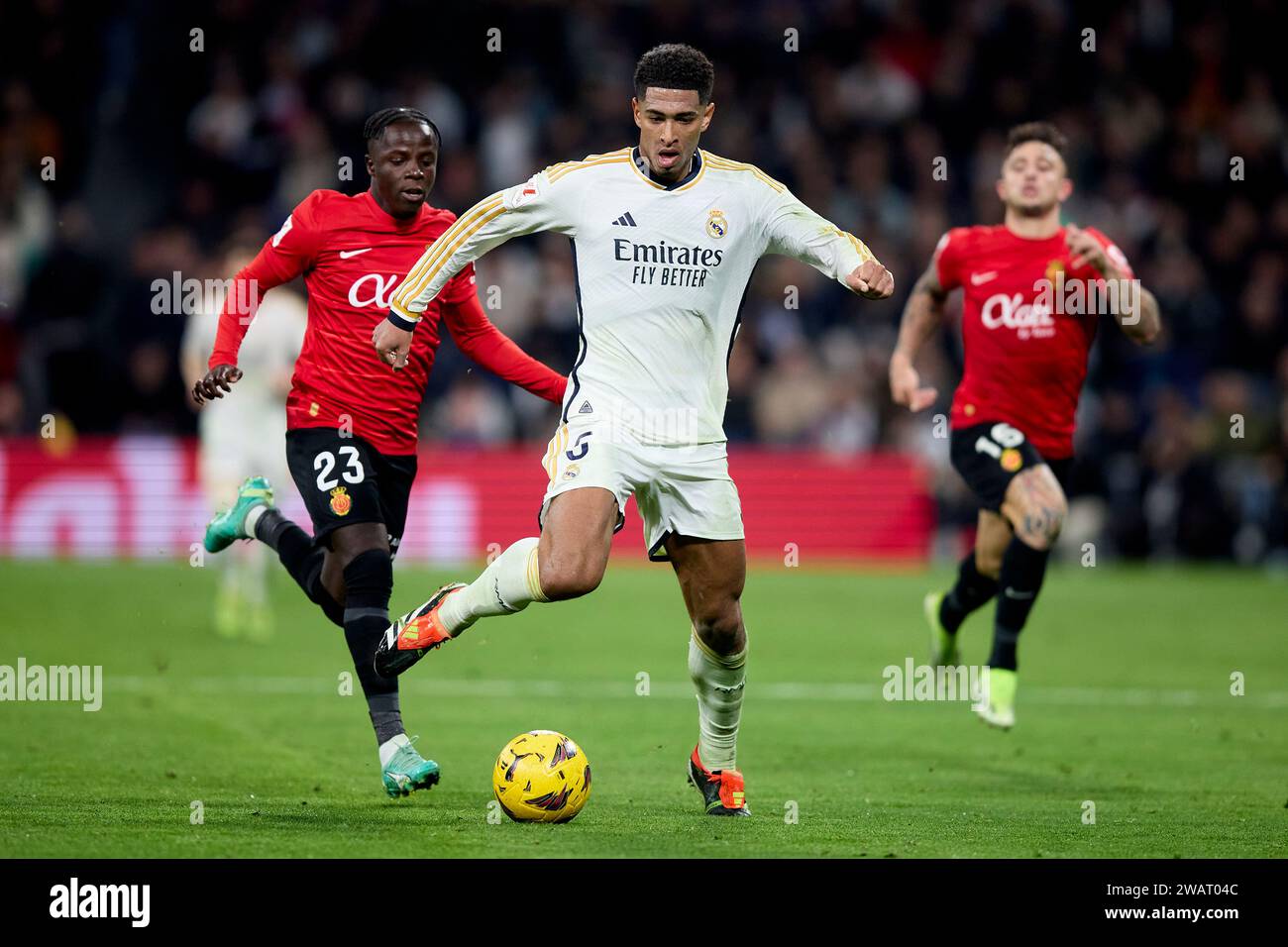 MADRID, SPAIN - JANUARY 03: Jude Bellingham of Real Madrid during the ...