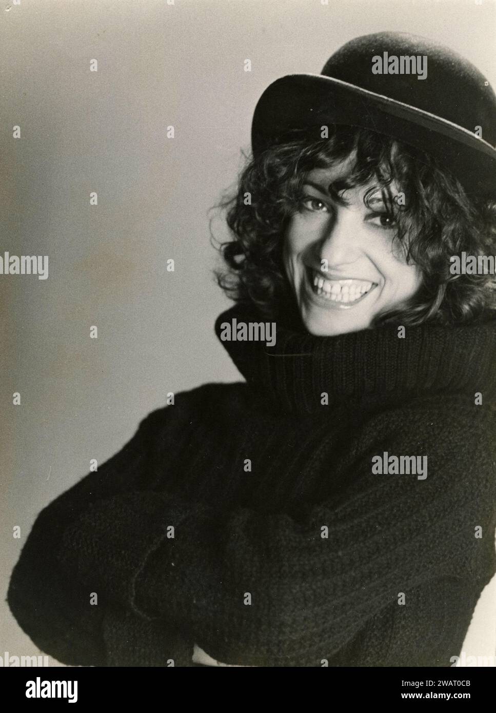 Italian singer and songwriter Raffaella De Vita, 1970s Stock Photo - Alamy