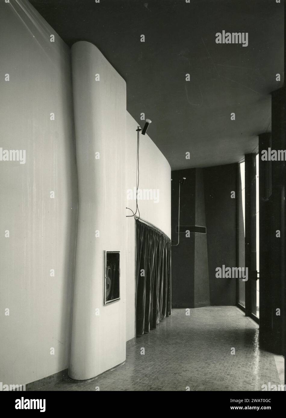 Inside view of Cinema Vigna Clara in Piazza Jacini, Rome, Italy 1980s ...