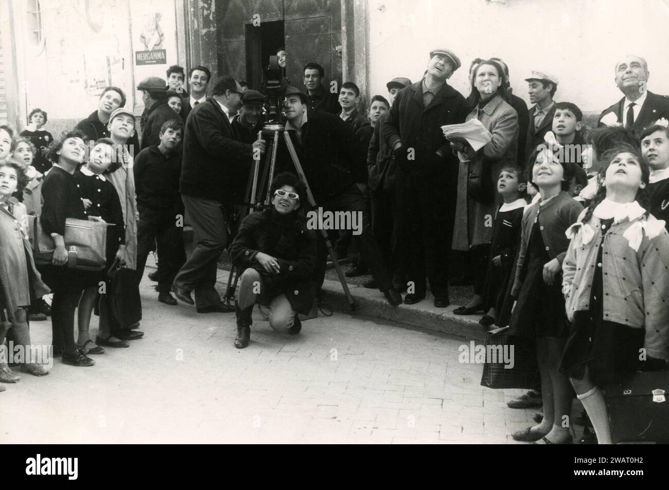 Italian film director and screenwriter Lina Wetrmuller on the set of ...