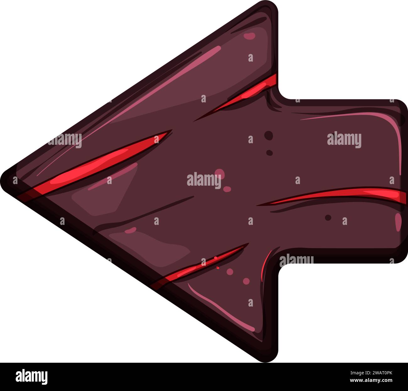 frame lava game button cartoon vector illustration Stock Vector Image ...