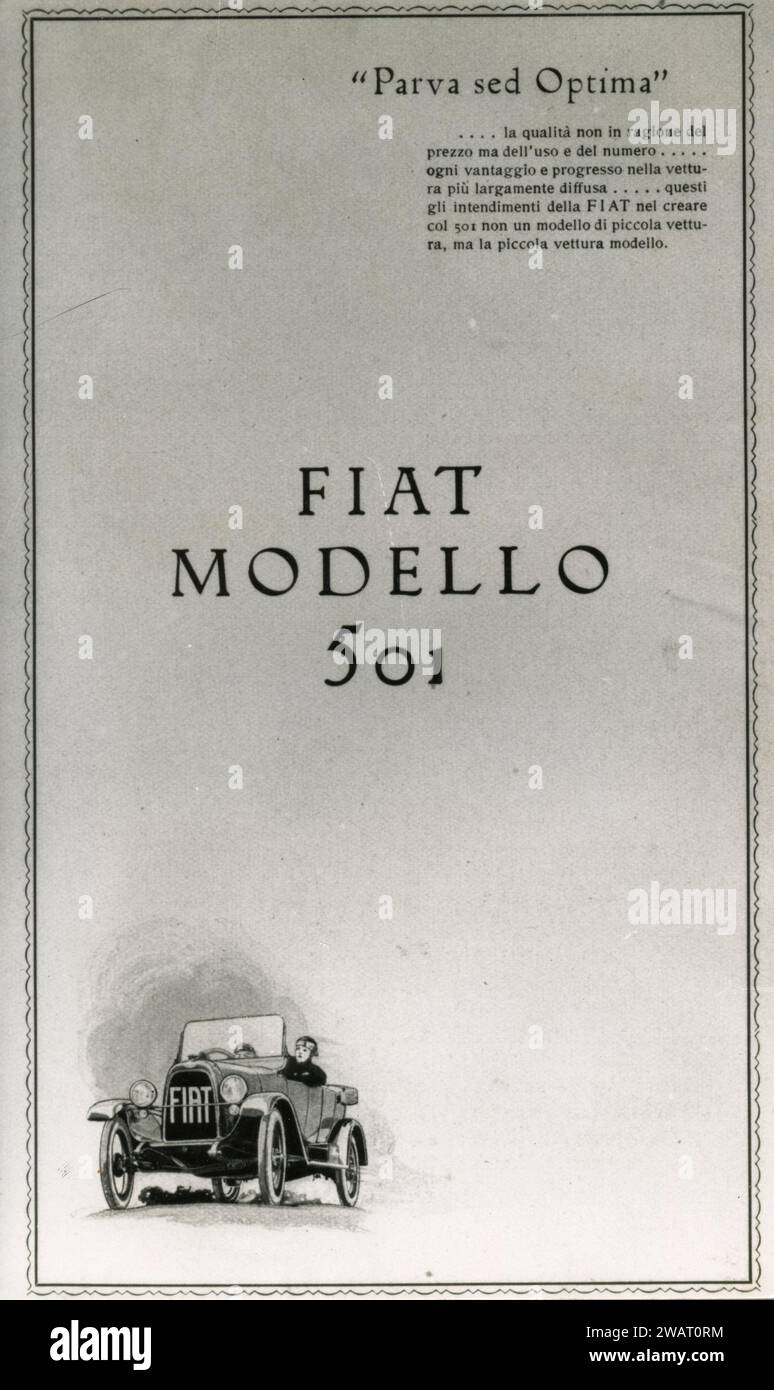 Fiat 1920s hi-res stock photography and images - Alamy