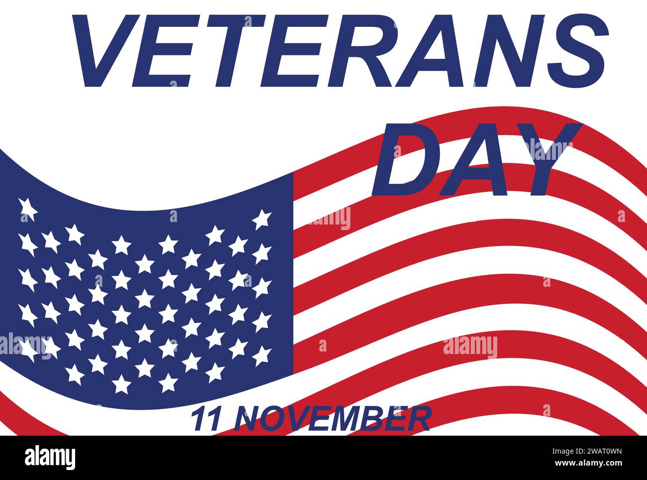 Happy Veterans Day. American flag. November 11 Poster, Banner, Greeting Card, Flyer Template ...