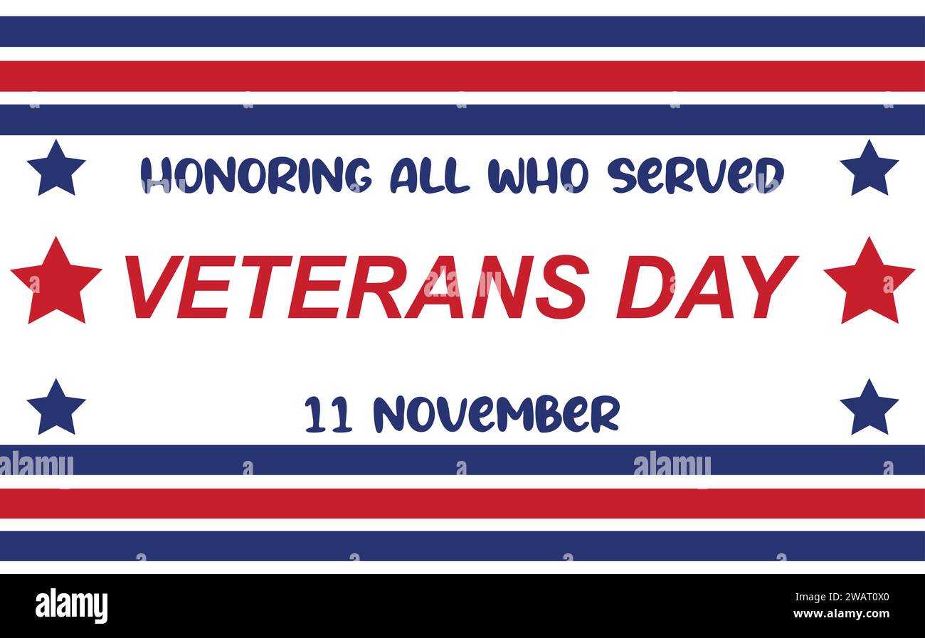 Happy Veterans Day. American flag. November 11 Poster, Banner, Greeting ...
