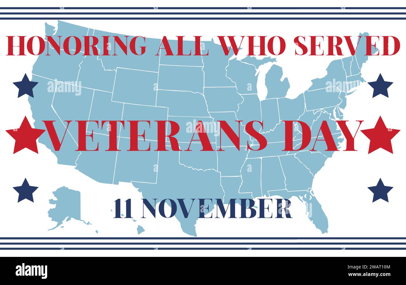 Happy Veterans Day. American flag. November 11 Poster, Banner, Greeting ...