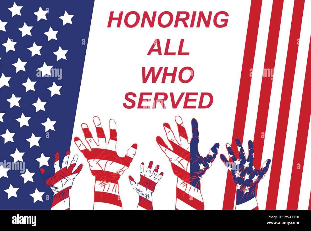 Happy Veterans Day. American flag. November 11 Poster, Banner, Greeting ...