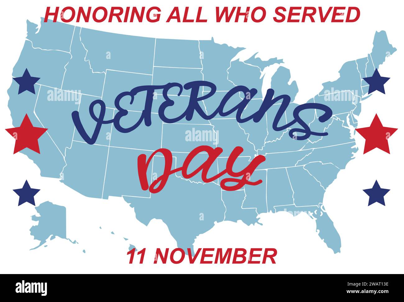 Happy Veterans Day. American flag. November 11 Poster, Banner, Greeting Card, Flyer Template ...