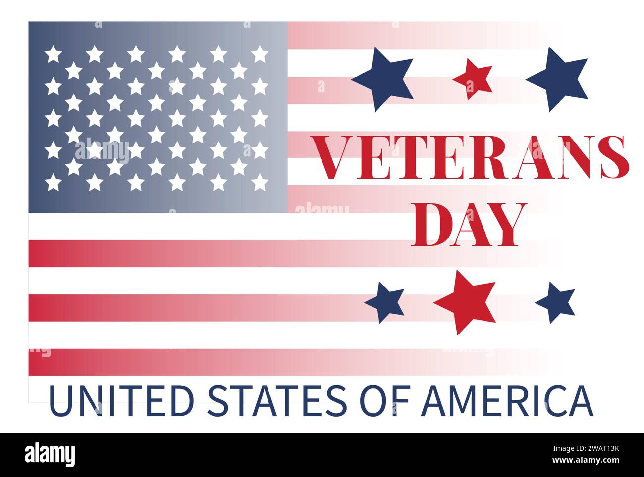 Happy Veterans Day. American flag. November 11 Poster, Banner, Greeting ...