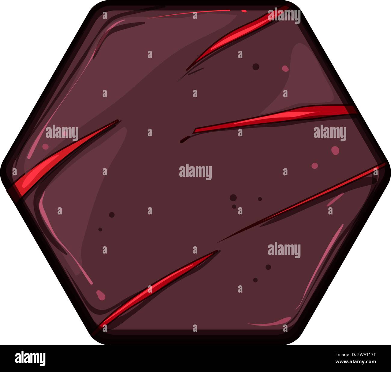 ui lava game button cartoon vector illustration Stock Vector Image ...