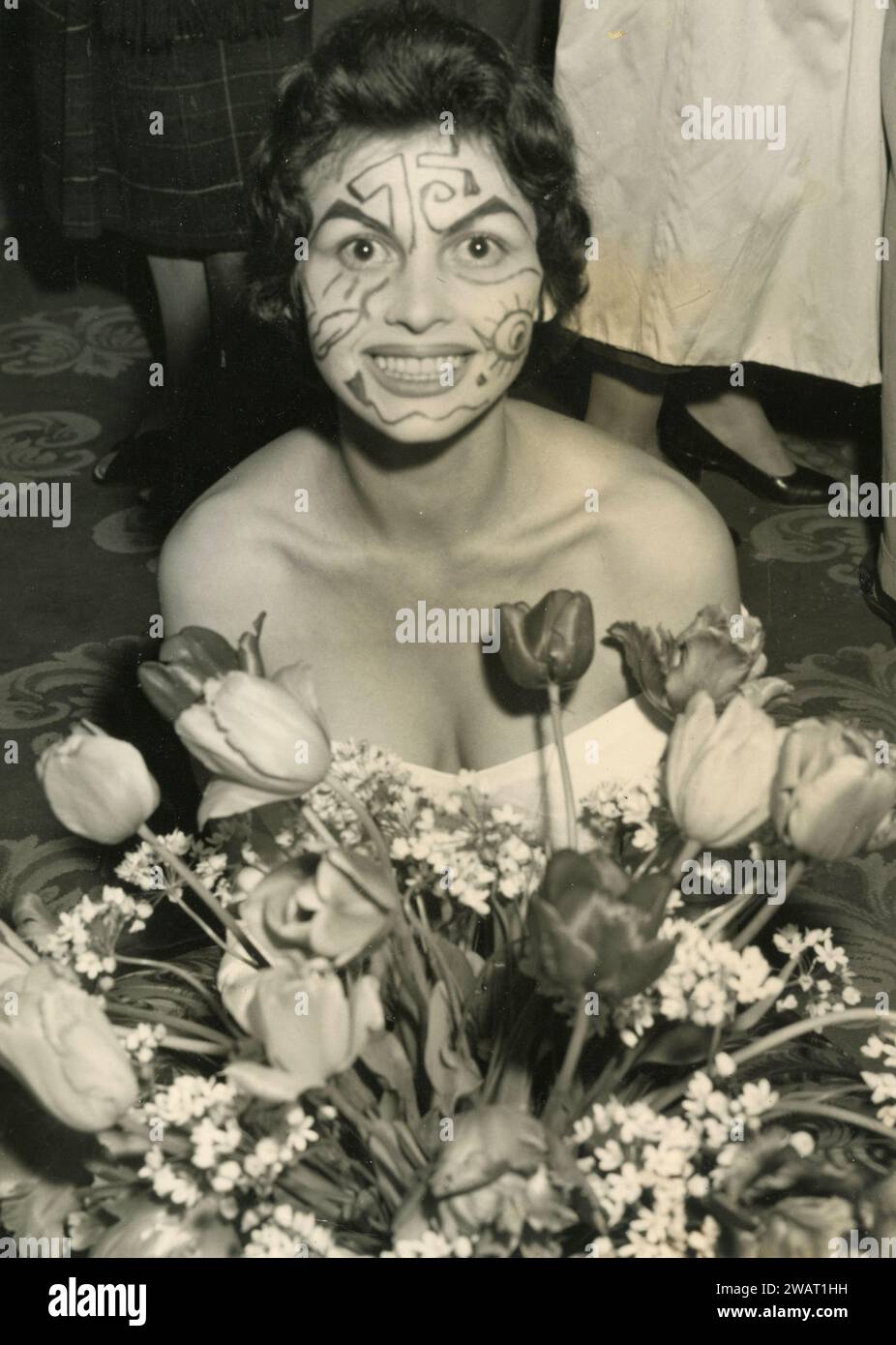 1950s face hi-res stock photography and images - Alamy