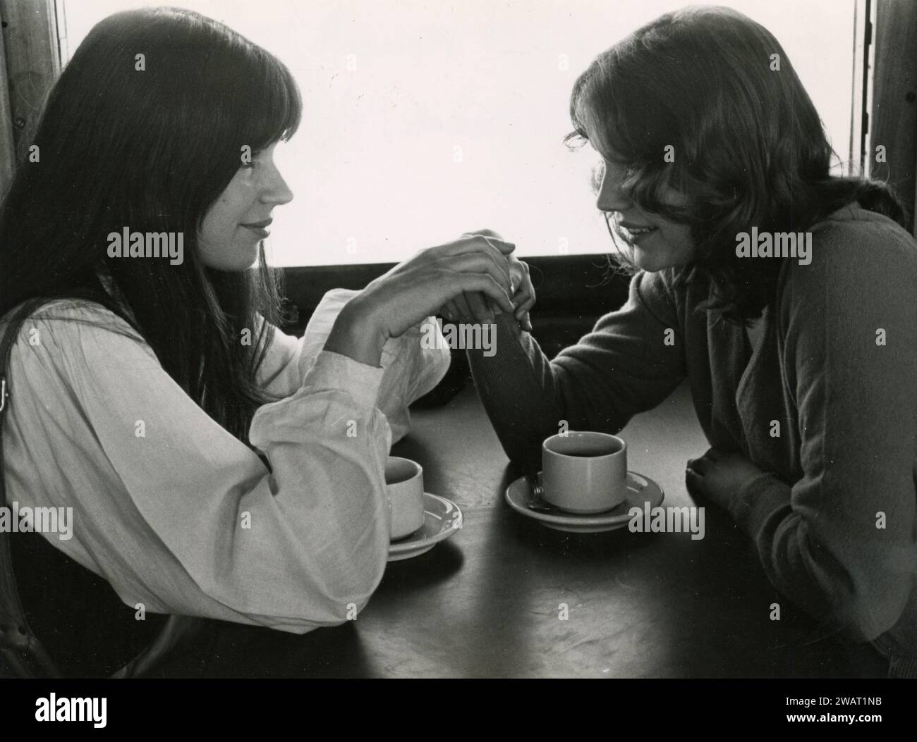 Israeli film director Michal Bat-Adam and actress Brigitte Catillon in ...