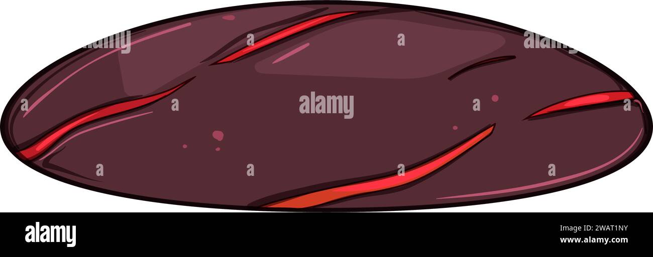 fantasy lava game button cartoon vector illustration Stock Vector Image ...