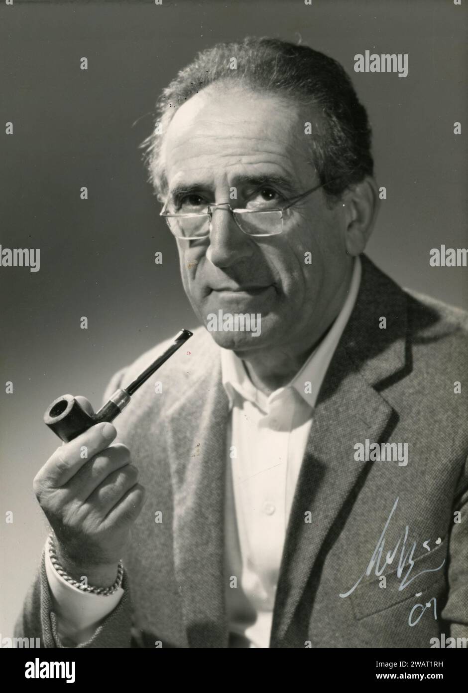 Italian actor Arnoldo Foà, Italy 1980s Stock Photo - Alamy