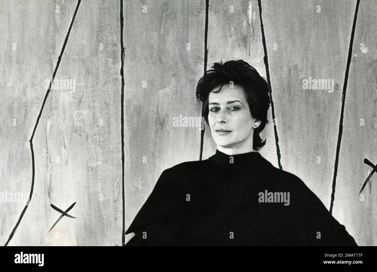 Italian painter Patrizia Molinari, Italy 1980s Stock Photo - Alamy