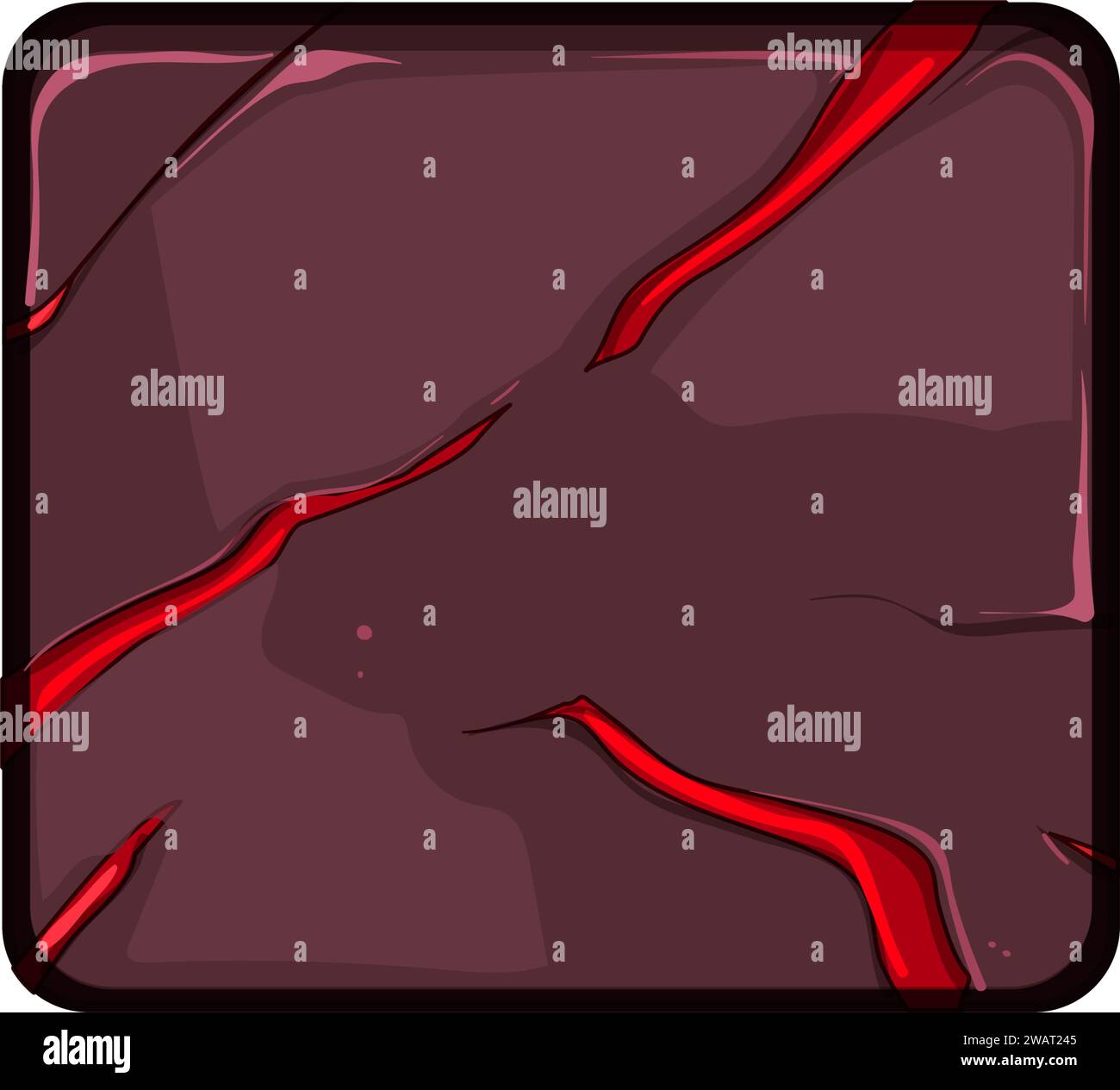 rock lava game button cartoon vector illustration Stock Vector Image ...