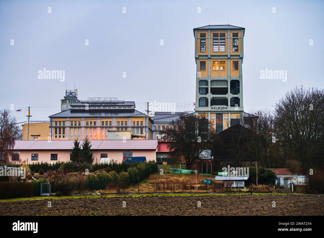 Oslavany, Czech Republic. 06th Jan, 2024. In the former mining tower of ...