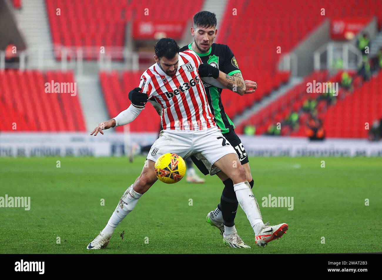Stoke-on-Trent on Saturday 6th January 2024. Stokes Read Haksabanovic ...