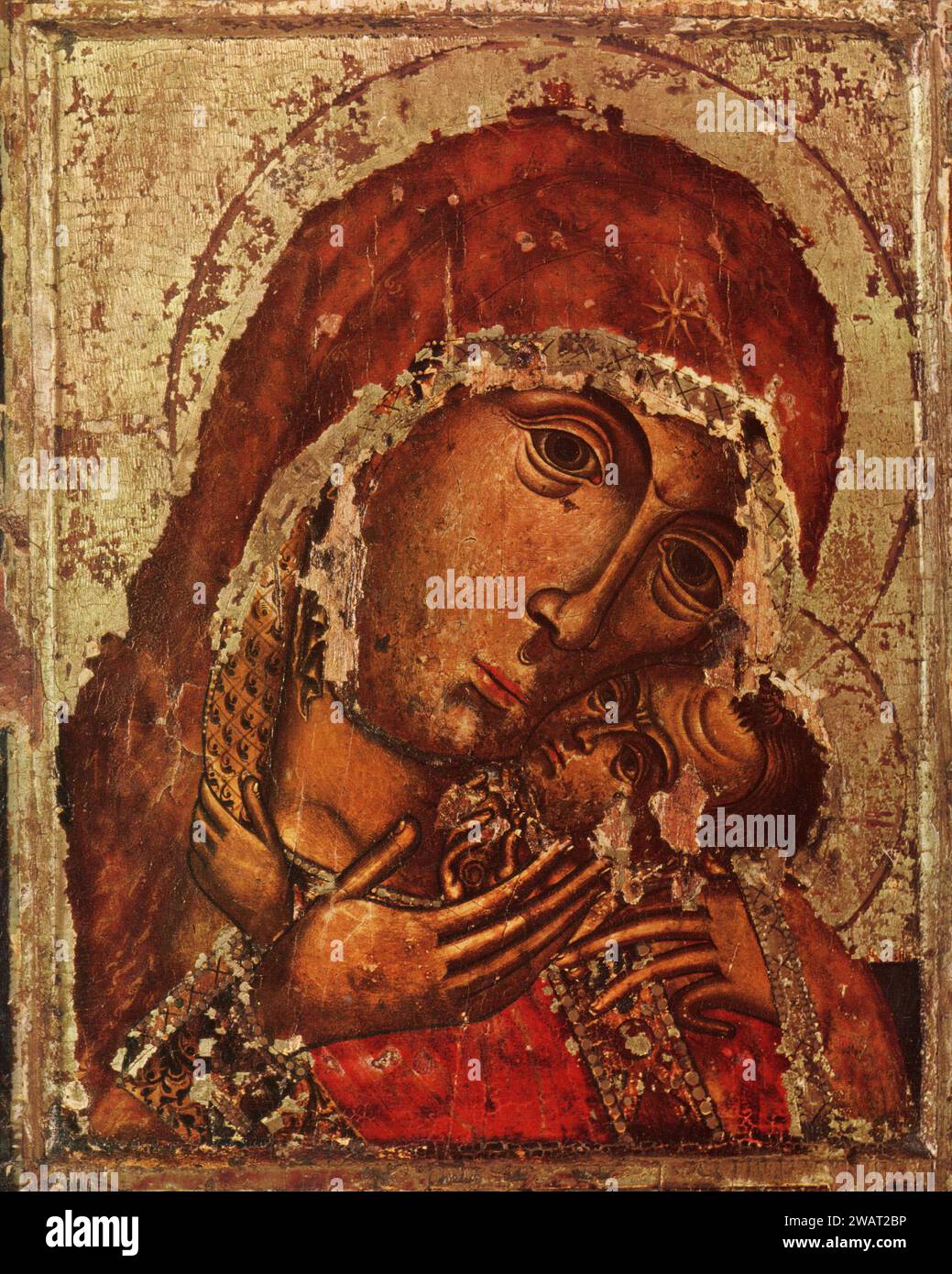 Icon of the virgin eleousa hi-res stock photography and images - Alamy