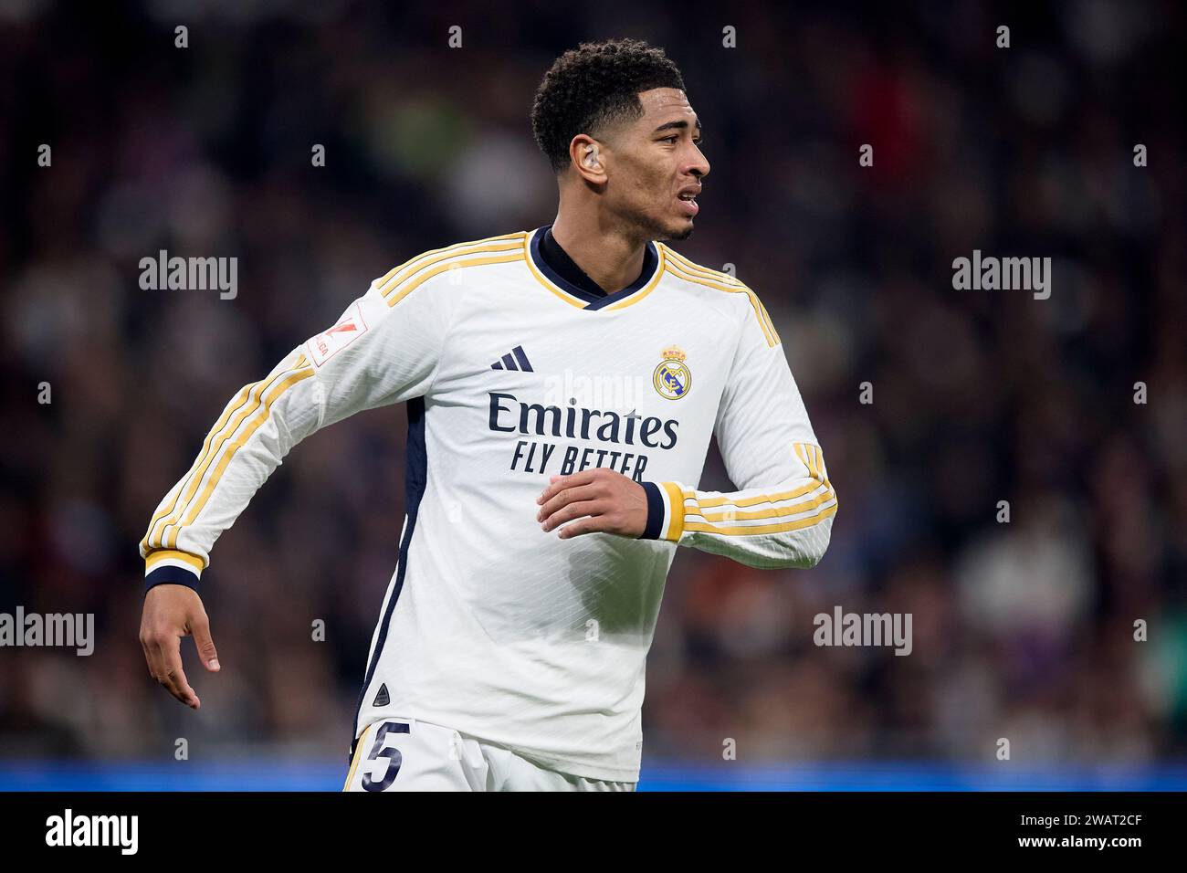 MADRID, SPAIN - JANUARY 03: Jude Bellingham of Real Madrid during the ...