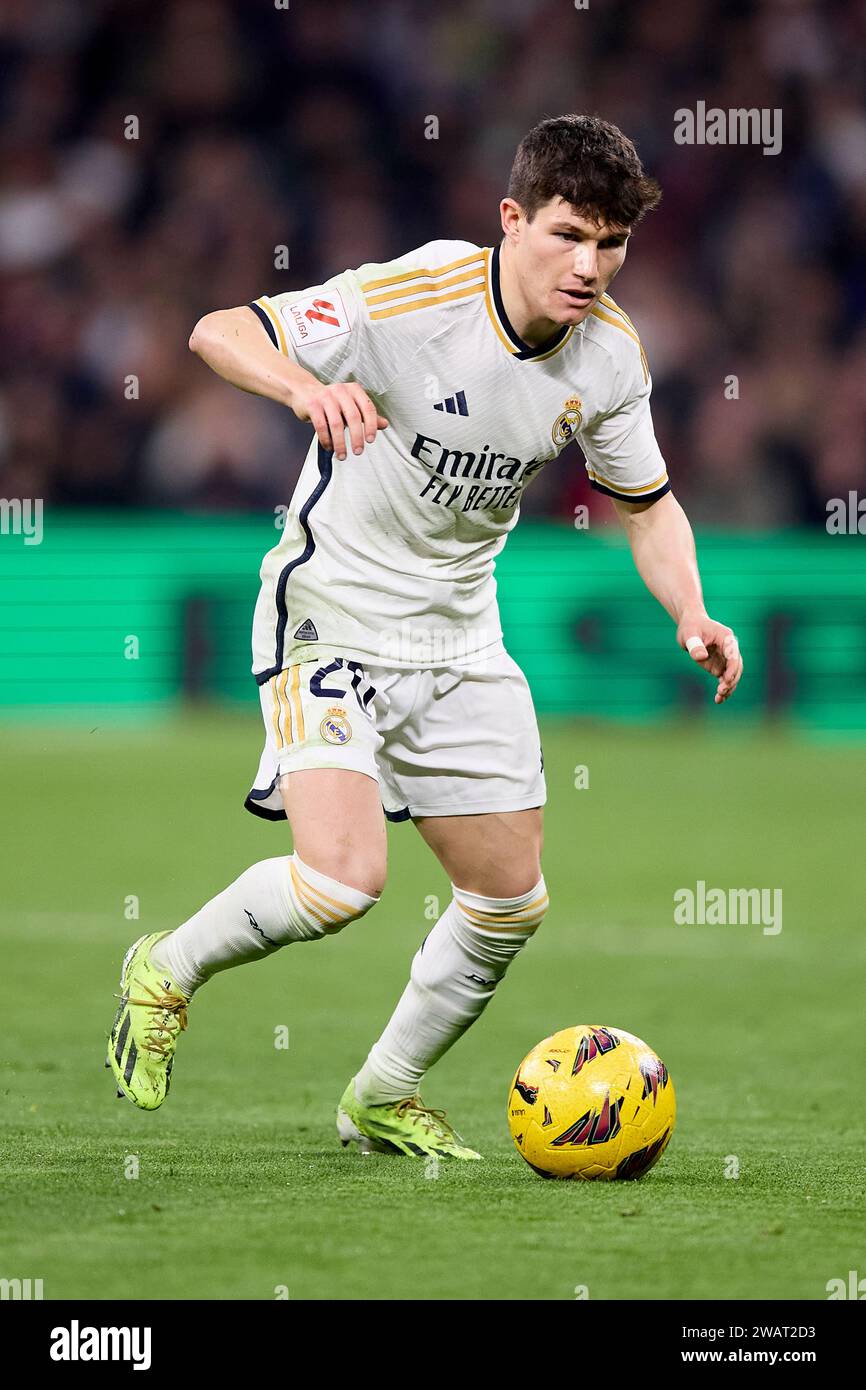 MADRID, SPAIN - JANUARY 03: Fran Garcia of Real Madrid during the ...