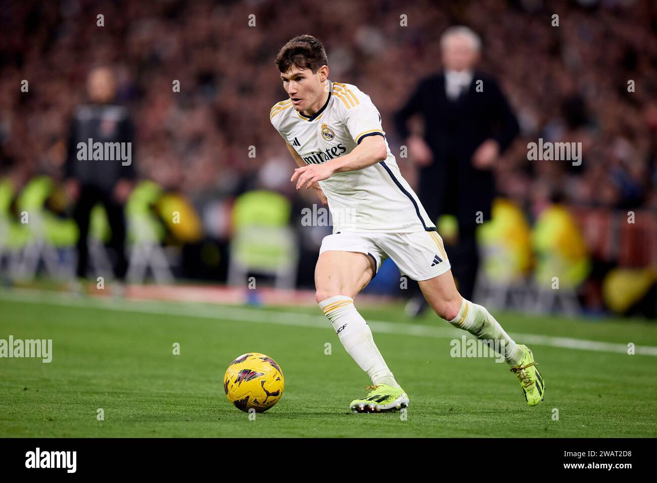 MADRID, SPAIN - JANUARY 03: Fran Garcia of Real Madrid during the ...