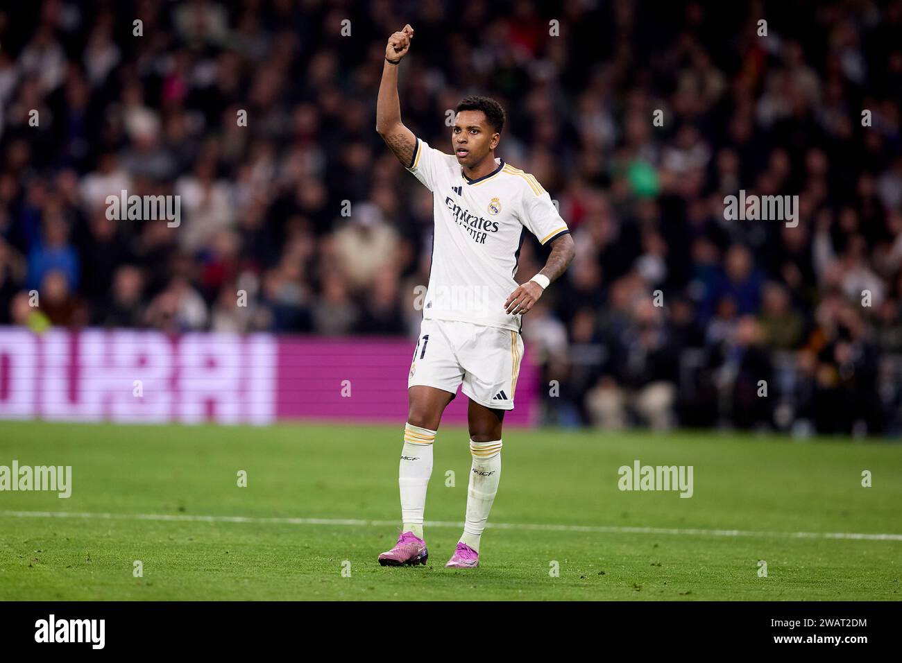 MADRID, SPAIN - JANUARY 03: Rodrygo Goes of Real Madrid during the ...