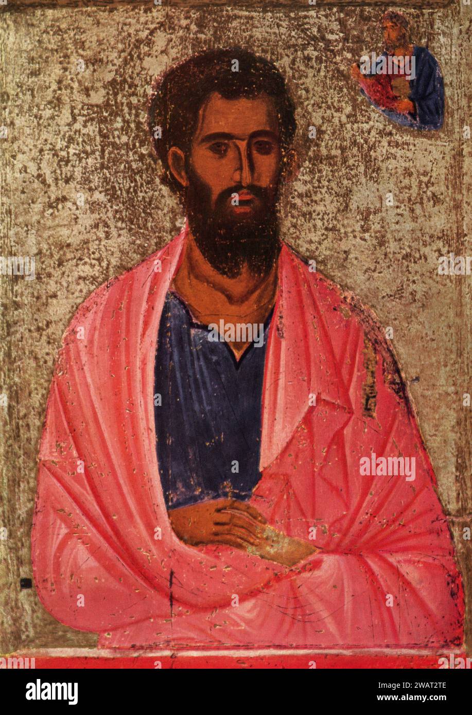 Portrait of St James, painting, Saint John's Monastery, Patmos, Greece ...