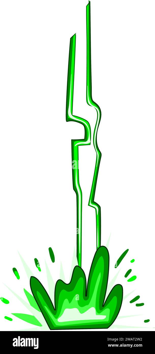 bolt lightning effect cartoon vector illustration Stock Vector Image ...