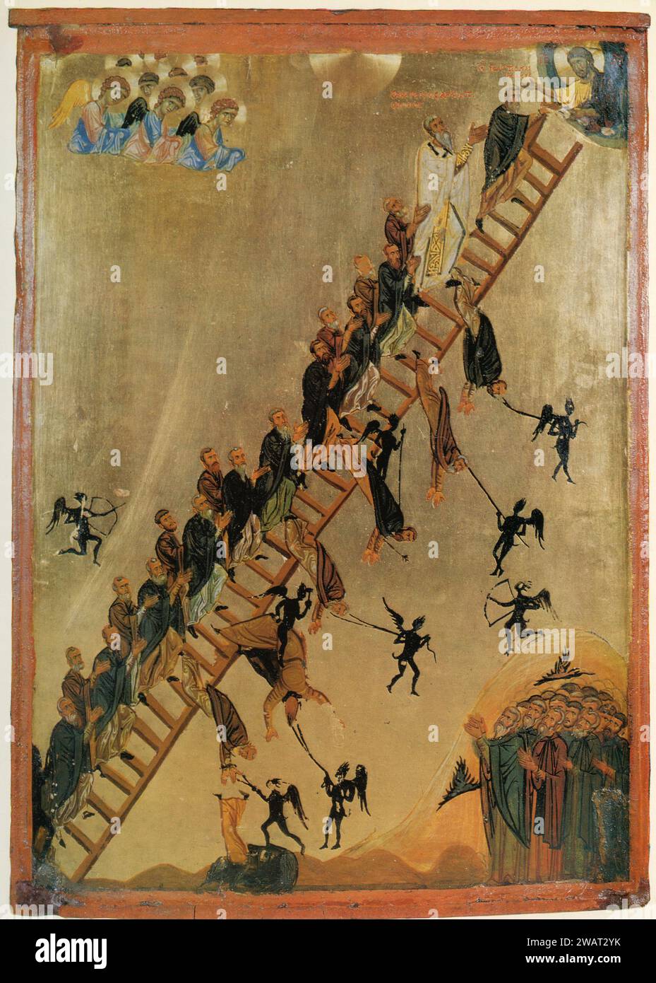 The spiritual ladder of San Giovanni Climaco, painting, Saint Catherine ...