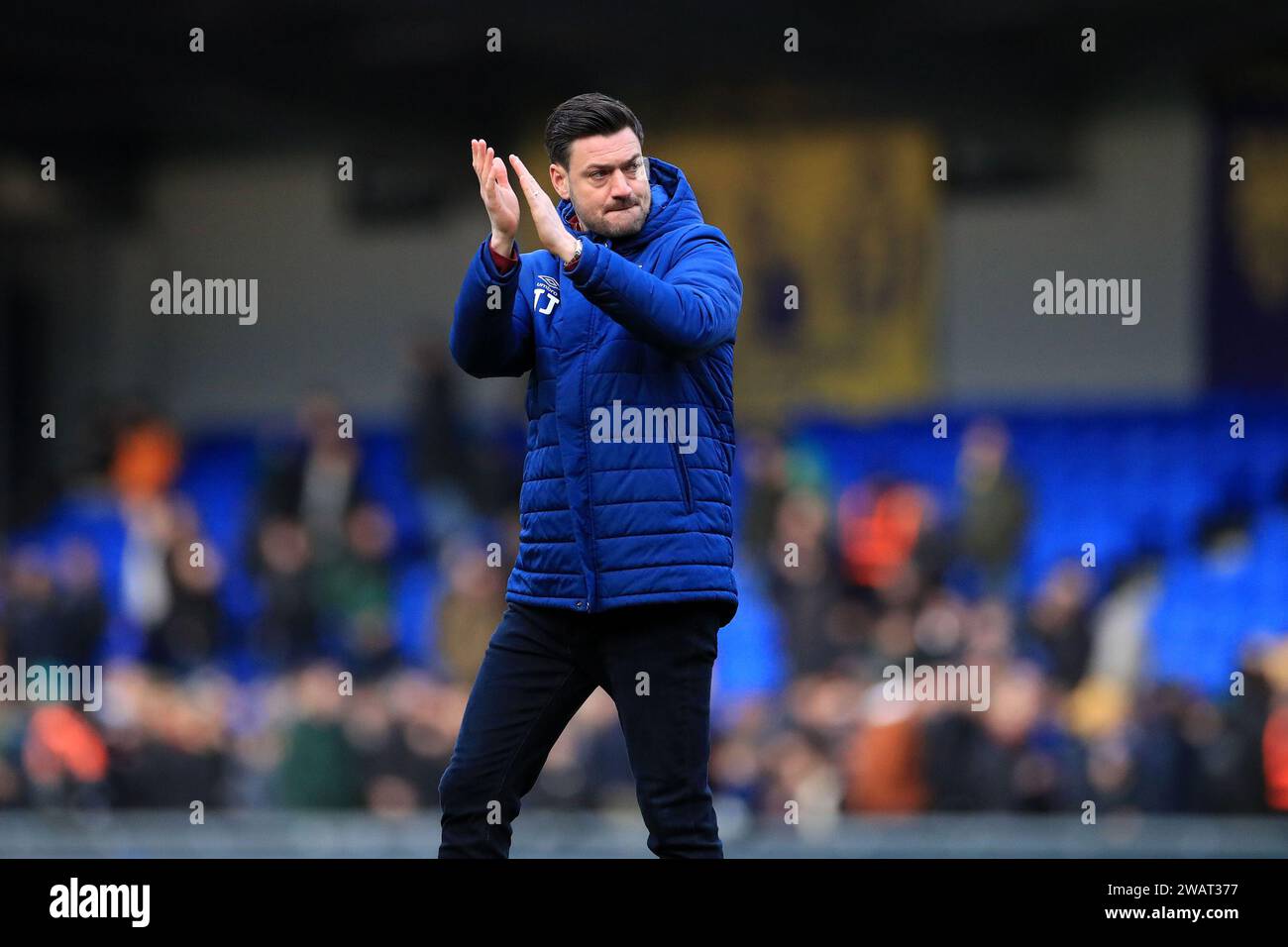 London, UK. 06th Jan, 2024. AFC Wimbledon manager, Johnnie Jackson ...