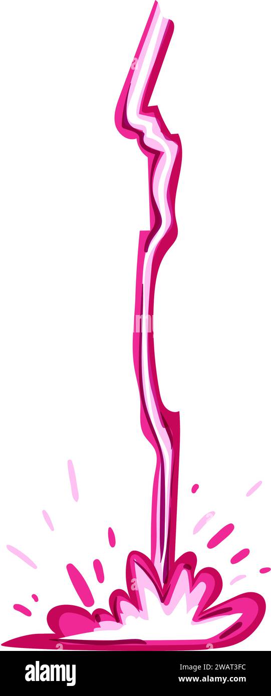 spark lightning effect cartoon vector illustration Stock Vector Image ...