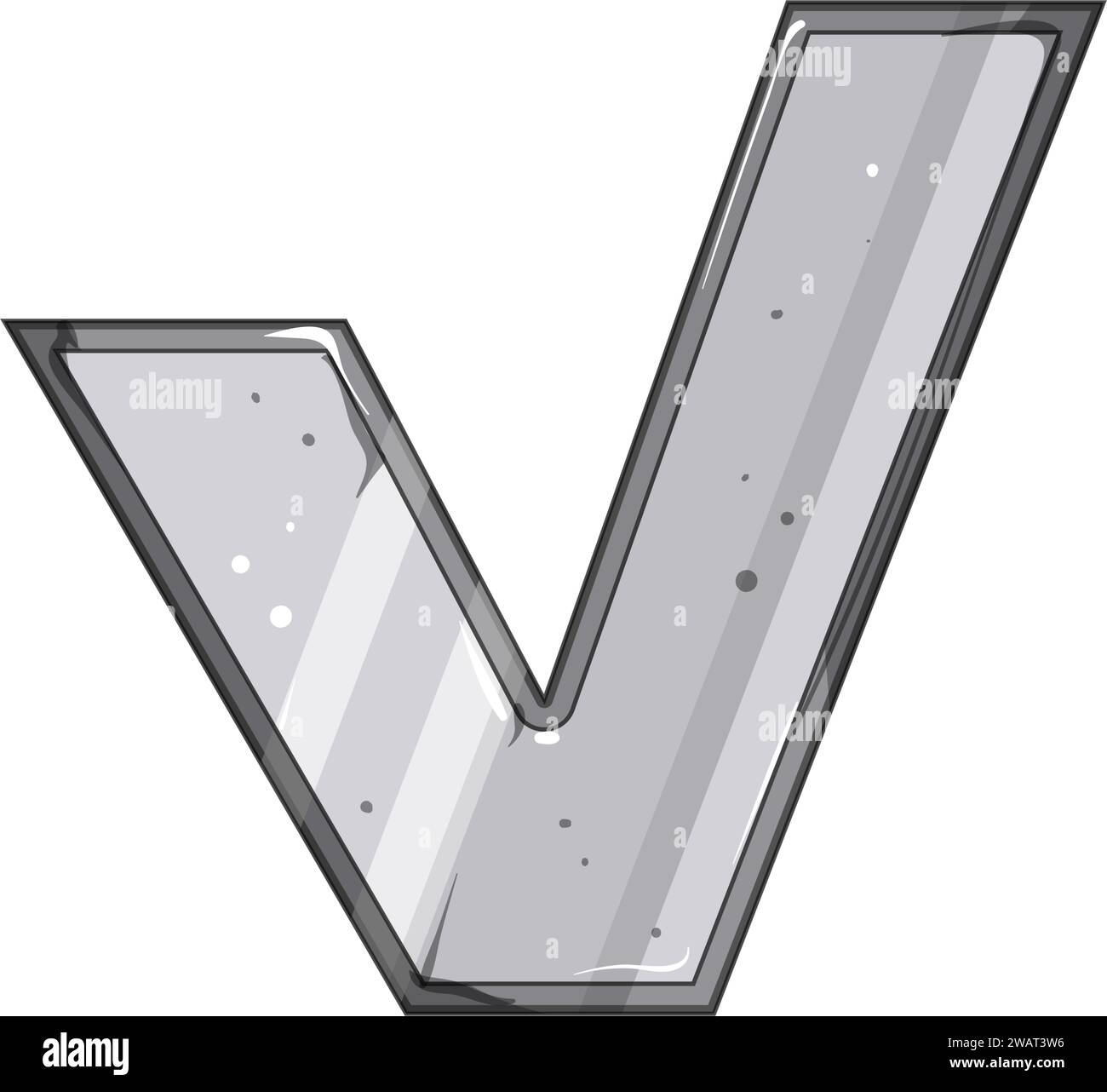 frame metal game button cartoon vector illustration Stock Vector Image ...