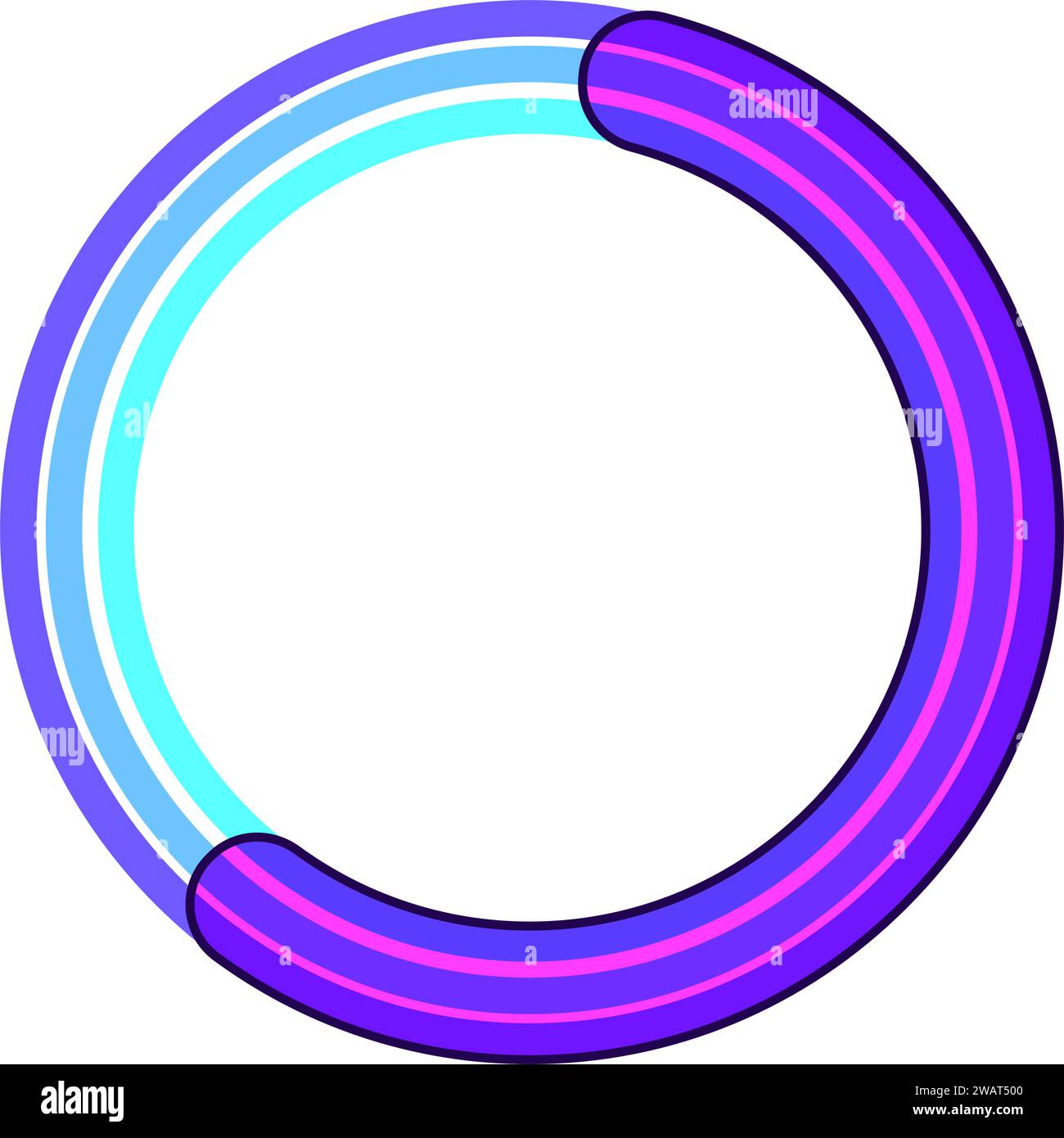 graphic progress bar round cartoon vector illustration Stock Vector ...