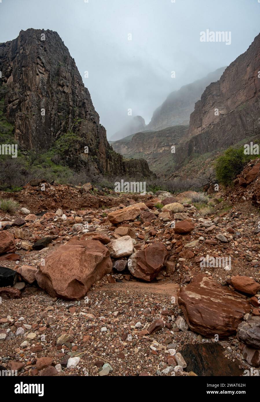 Rock Strewn Outlet Of Monument Creek At Granite Rapids in the Grand ...