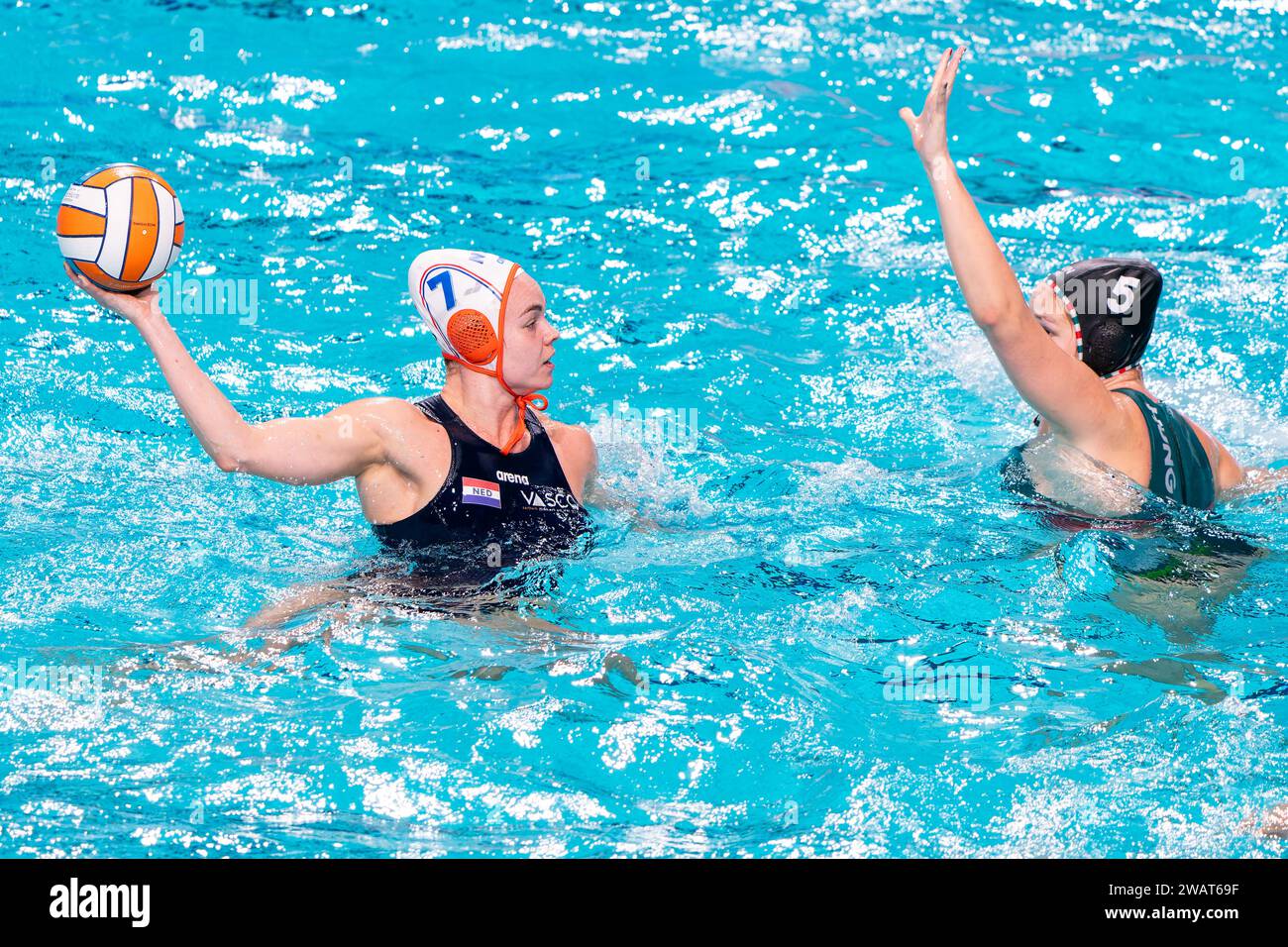 EINDHOVEN, NETHERLANDS - JANUARY 6: Bente Rogge of the Netherlands and ...