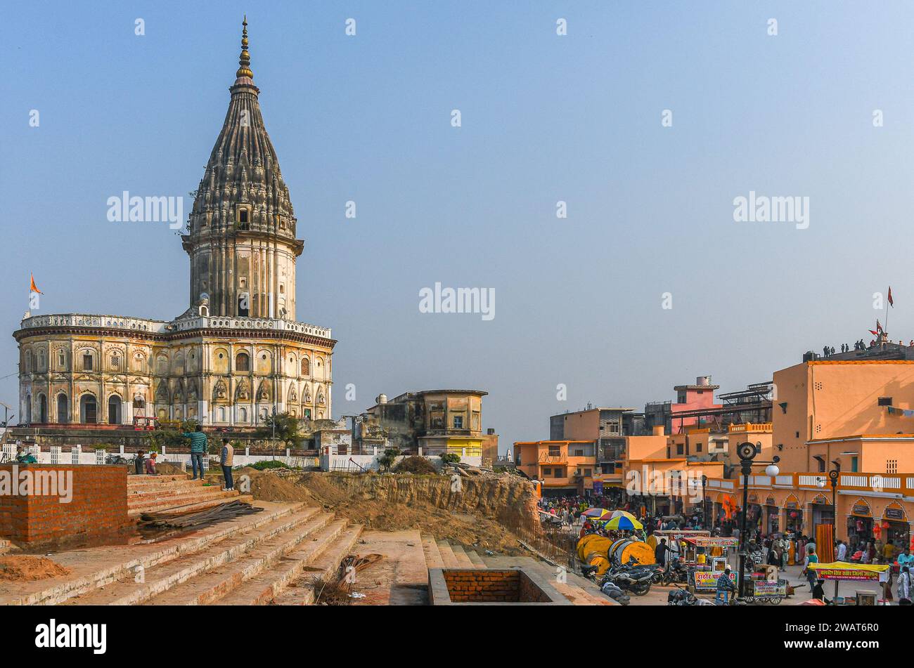 Ayodhya, India. 26th Dec, 2023. A view of the construction site where ...
