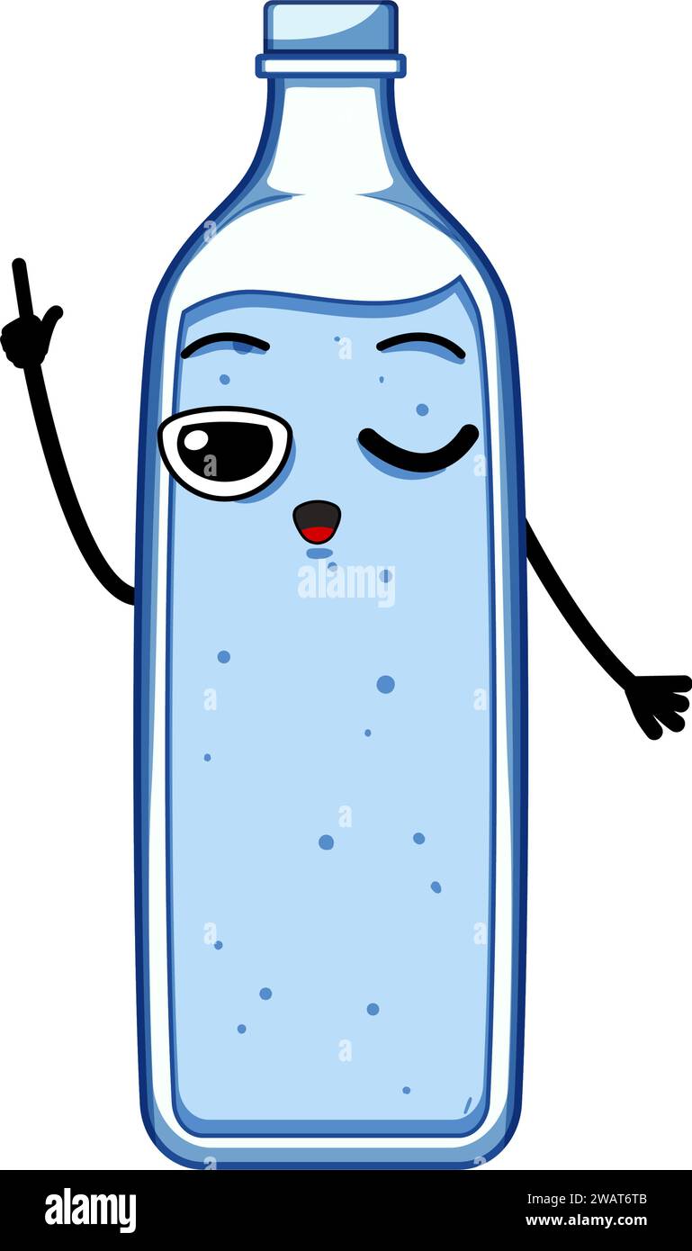 world water eco character cartoon vector illustration Stock Vector ...