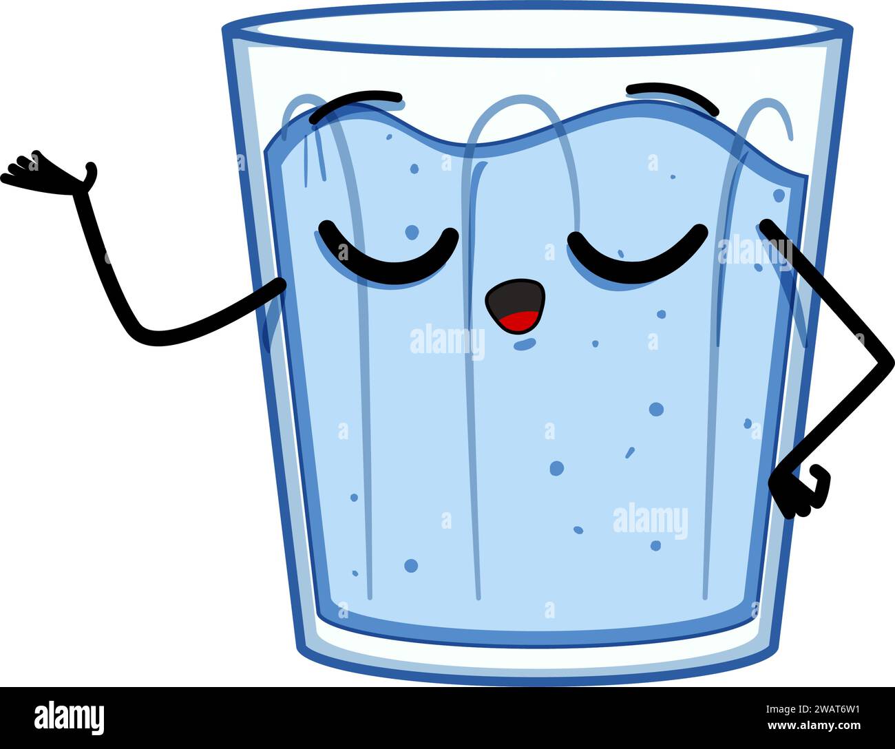 clean water eco character cartoon vector illustration Stock Vector ...