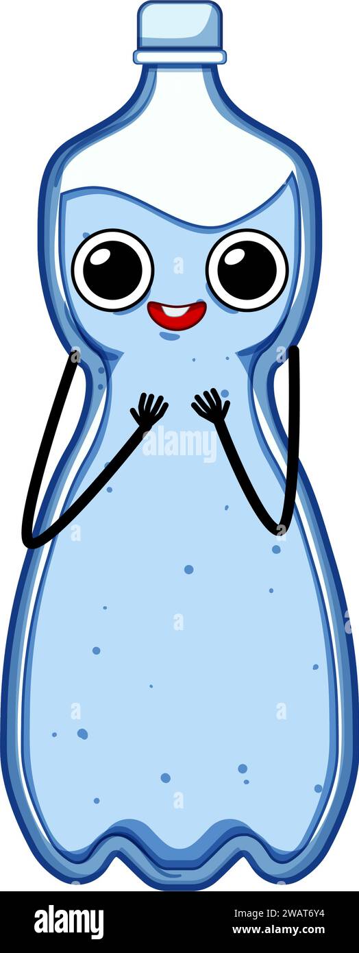 save water eco character cartoon vector illustration Stock Vector Image ...