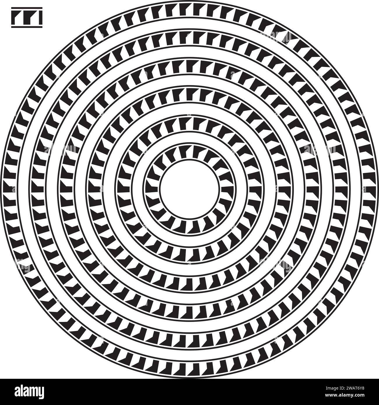 Classical round border pattern in a range of sizes. Ideal for vintage ...