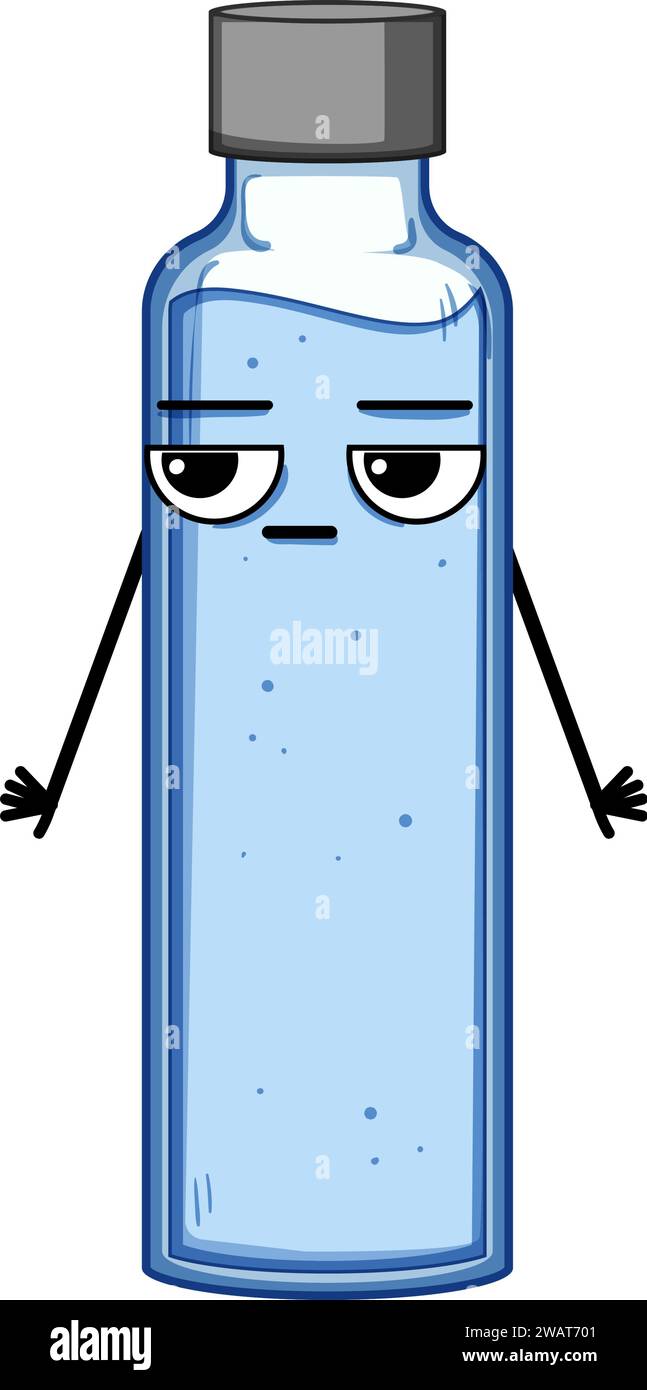 logy water eco character cartoon vector illustration Stock Vector Image ...